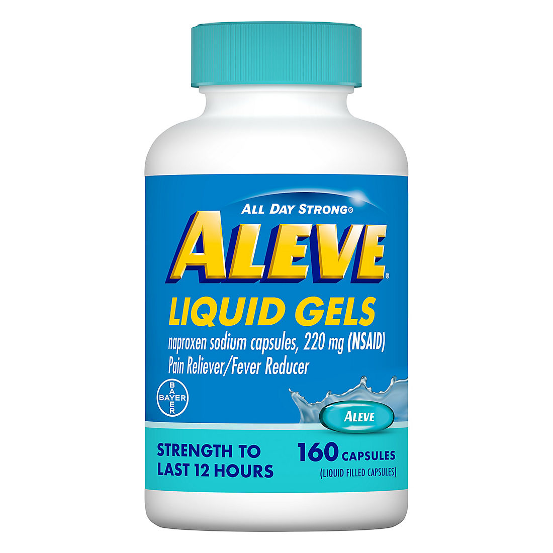 Aleve 220mg Liquid Gels 160 Count - 12 Hour Pain Relief – ACE 2 GLOBAL